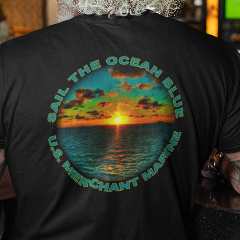Ocean Blue T-Shirt United States Merchant Marine – Deep Sea Dreams